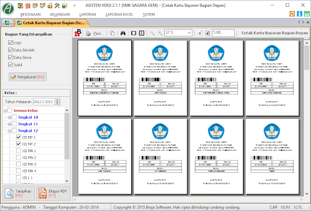 BRAJA Technology: [Software] ASISTEN Keuangan Sekolah Versi Gratis
