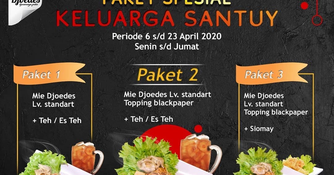 Promo Mie Djoedes dan Mie Djoetek April 2020 | scanharga