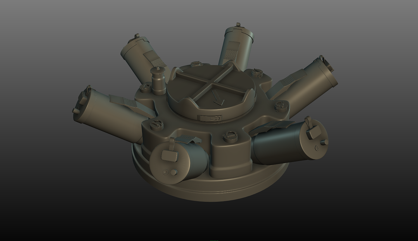 The 3D Art of Gabe Cervantes: XM-7 Spider Mine