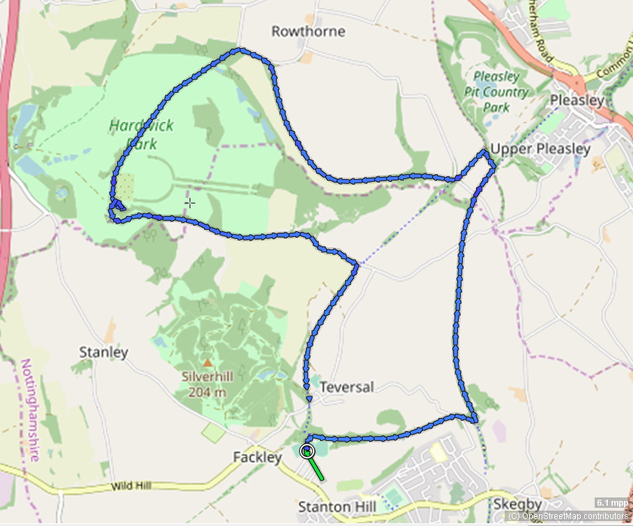 Vale of Belvoir Ramblers: Lady Spencer’s Walk, Teversal, 11th January 2015