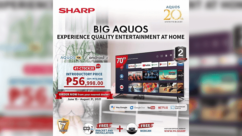 Sharp celebrates the 20th anniversary of AQUOS, launches 70-inch Smart ...