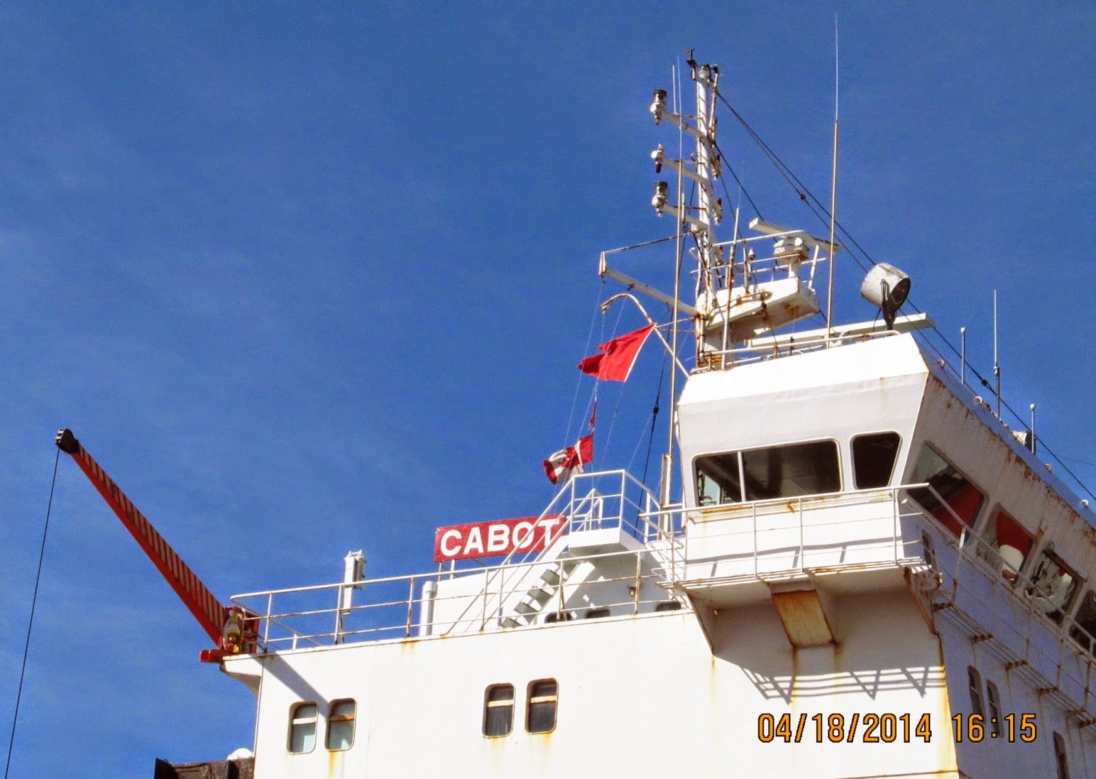 Shipfax: Cabot to sail tonight
