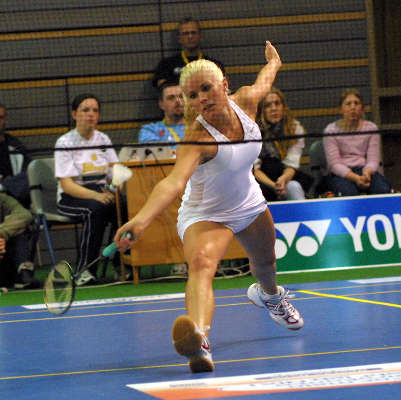 Best Celebrity: Carola Bott Female Badminton Player