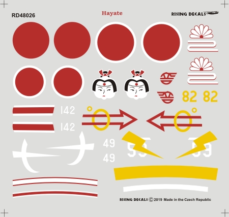 Aviation of Japan 日本の航空史: Rising Decals Part 2 ~ Hayate in 1/72 & 1/48