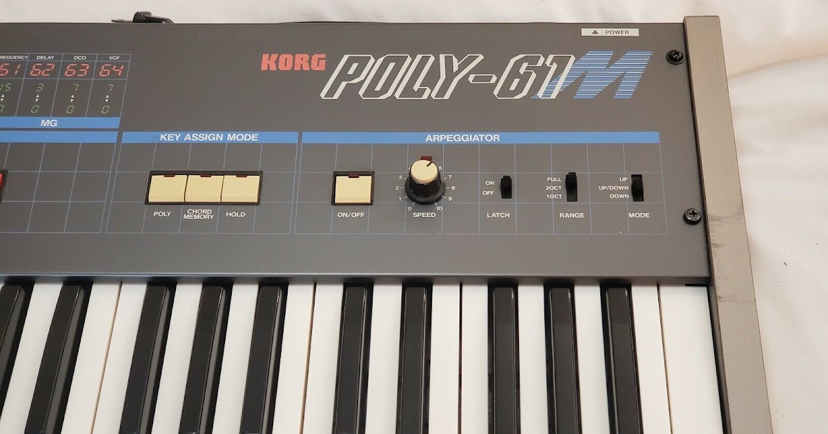 MATRIXSYNTH: Korg Poly 61M Vintage Analog Synth with MIDI SN 001636