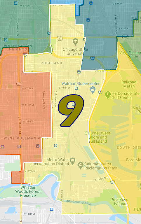 Ninth Ward Chicago: Ward 9 Map