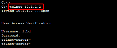 Telnet Configuration in Cisco Router