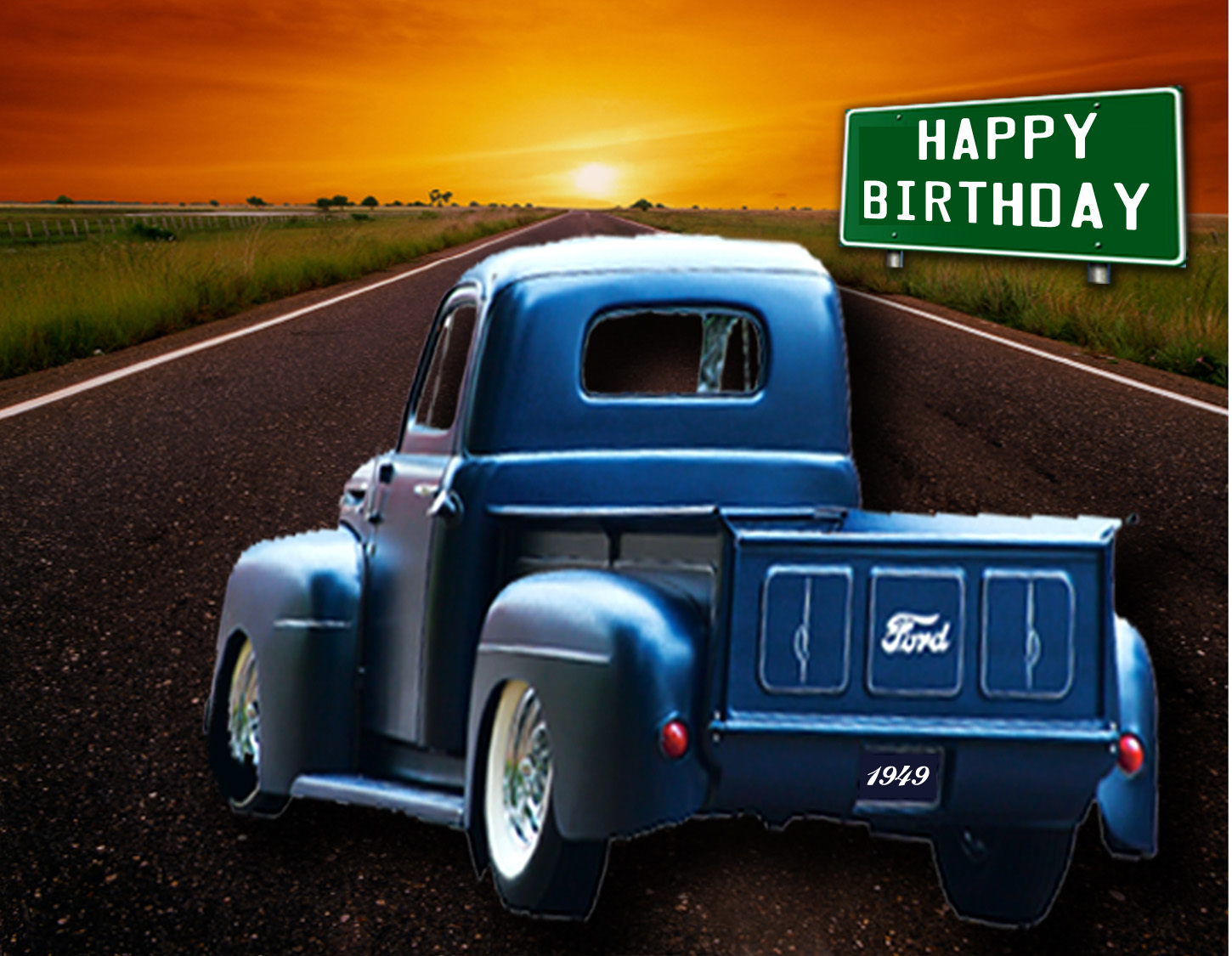 Cards by CG: Ford Truck Easel Card