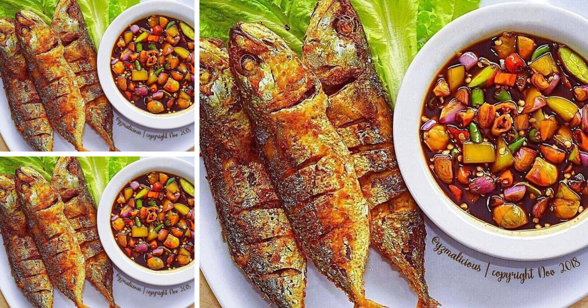 Ikan Kembung Goreng & Sambal Kecap. Praktis, Enak dan Kenyang! hehe ...