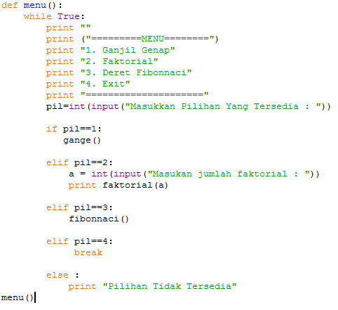 KODINGAN MEMBUAT FUNGSI PADA BAHASA PYTHON