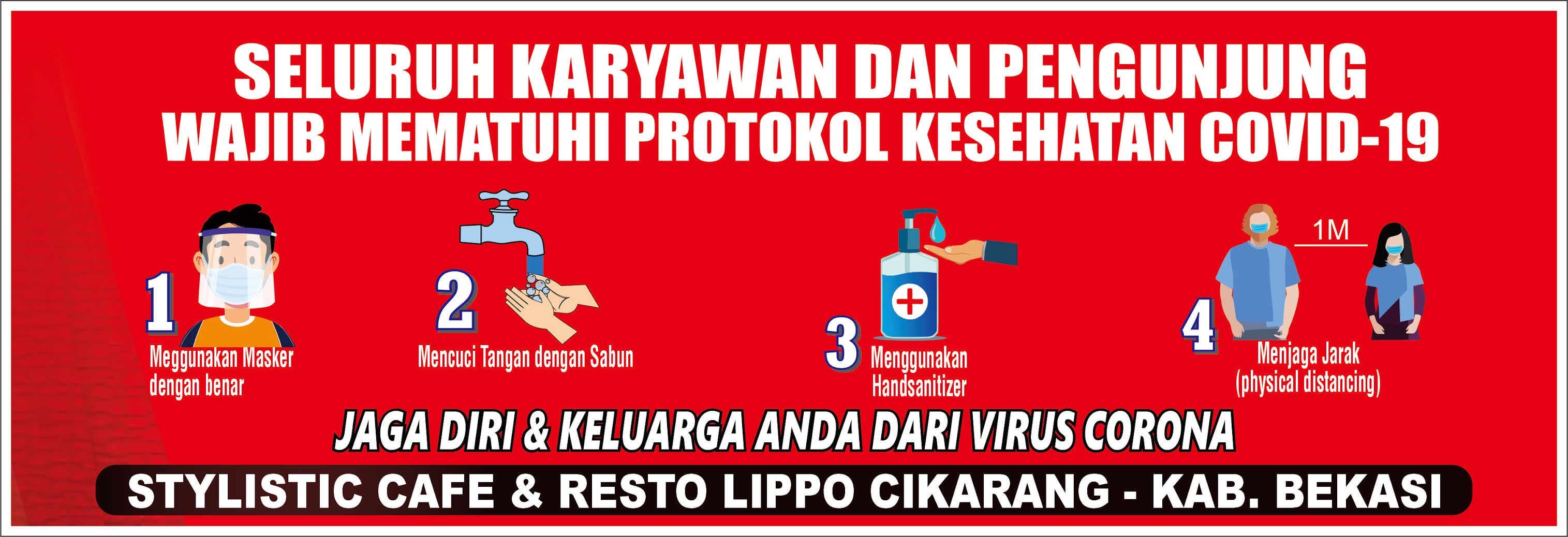 Spanduk Protokol Kesehatan COVID-19 Terbaru - Agen87