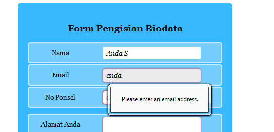 Membuat Form Biodata Html Biodata Menampilkannya Maka Kanan Berikut ...