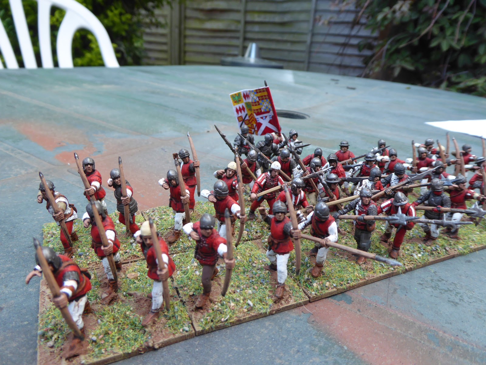 Blood, Fire and Death: Wars of the Roses, Earl of Warwick Retinue 28mm.