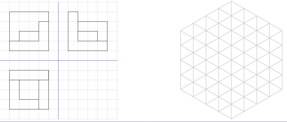 Representación isométrica de una pieza a partir de su vistas ...