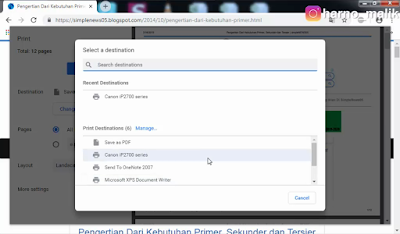 Cara Setting Printer di Google Chrome - Tutorial Microsoft Office