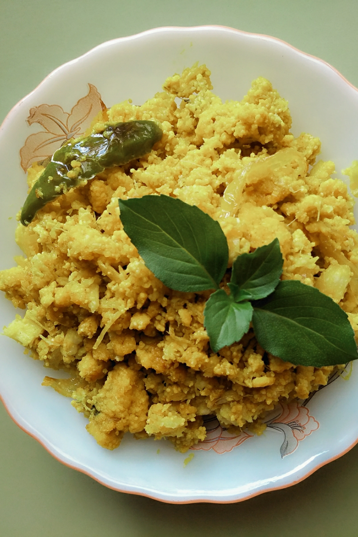 Fish Egg Bhurji | Scrambled Fish Egg and Bamboo shoots