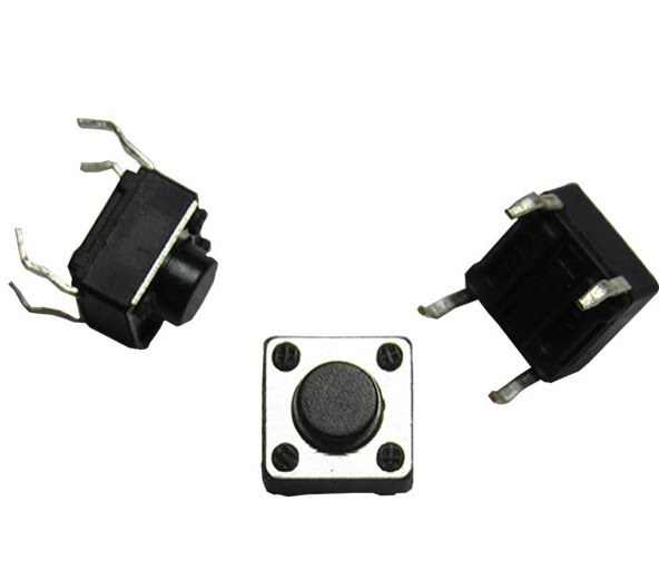 Loja Brasilrobotics : 3x Botão Switch chave eletrônica(3peças) R$2,00