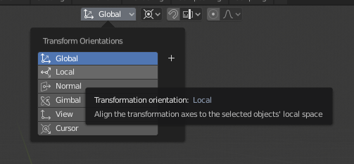[Blender] Global coordinatesとLocal coordinates