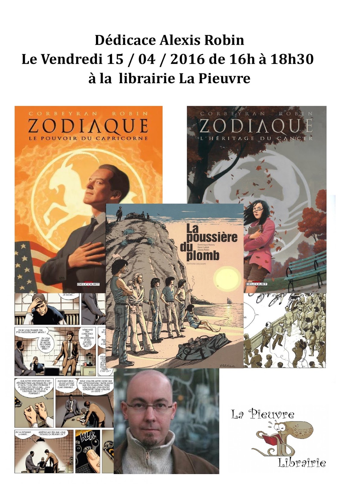 Librairie La Pieuvre Dedicace Alexis Robin