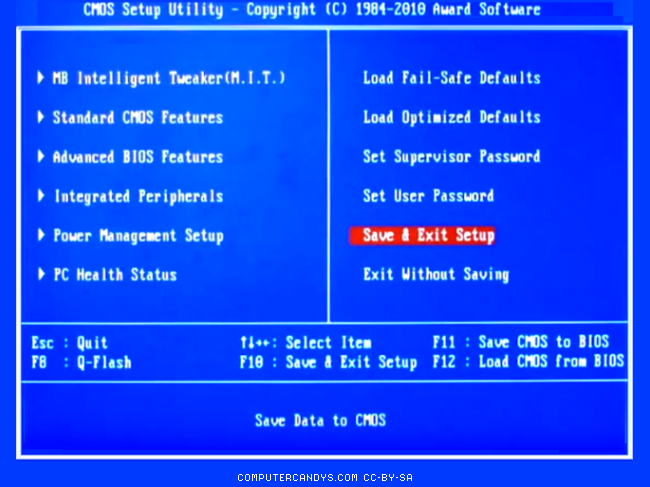 128 - Change First Boot Device | COMPUTERCANDYS