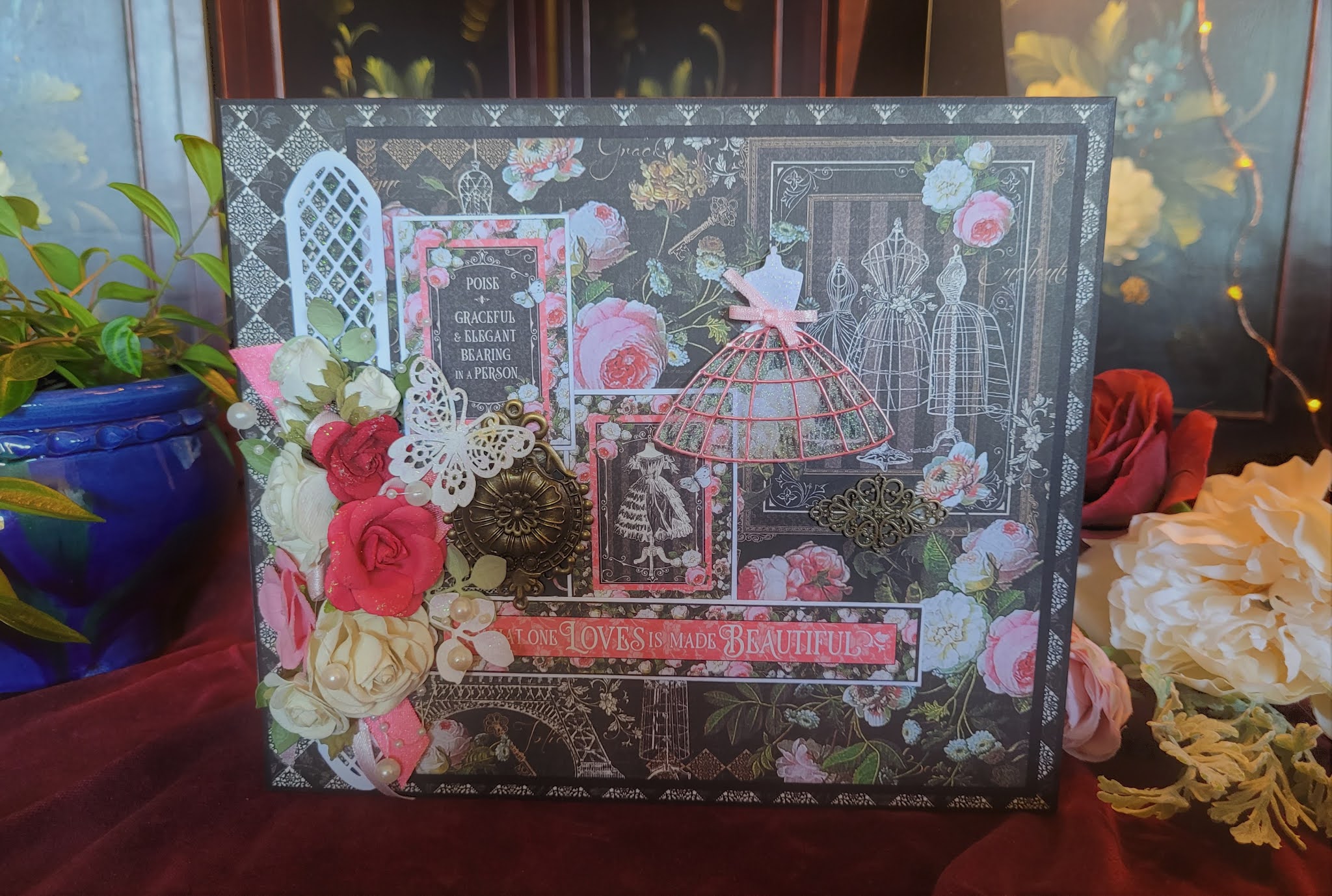 The NuttyBookMaker: Graphic 45 Elegance Mini Album Tutorial