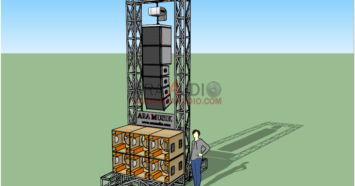 Ukuran Rigging Sound System 5 meter