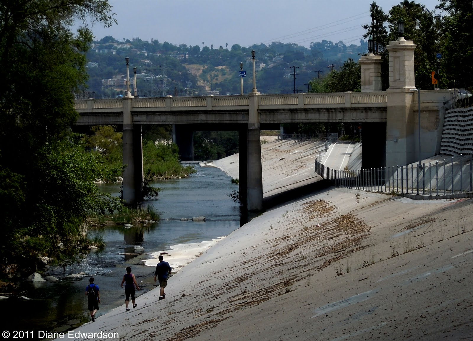 Corralitas Red Car Property: LA River: Fletcher Bridge