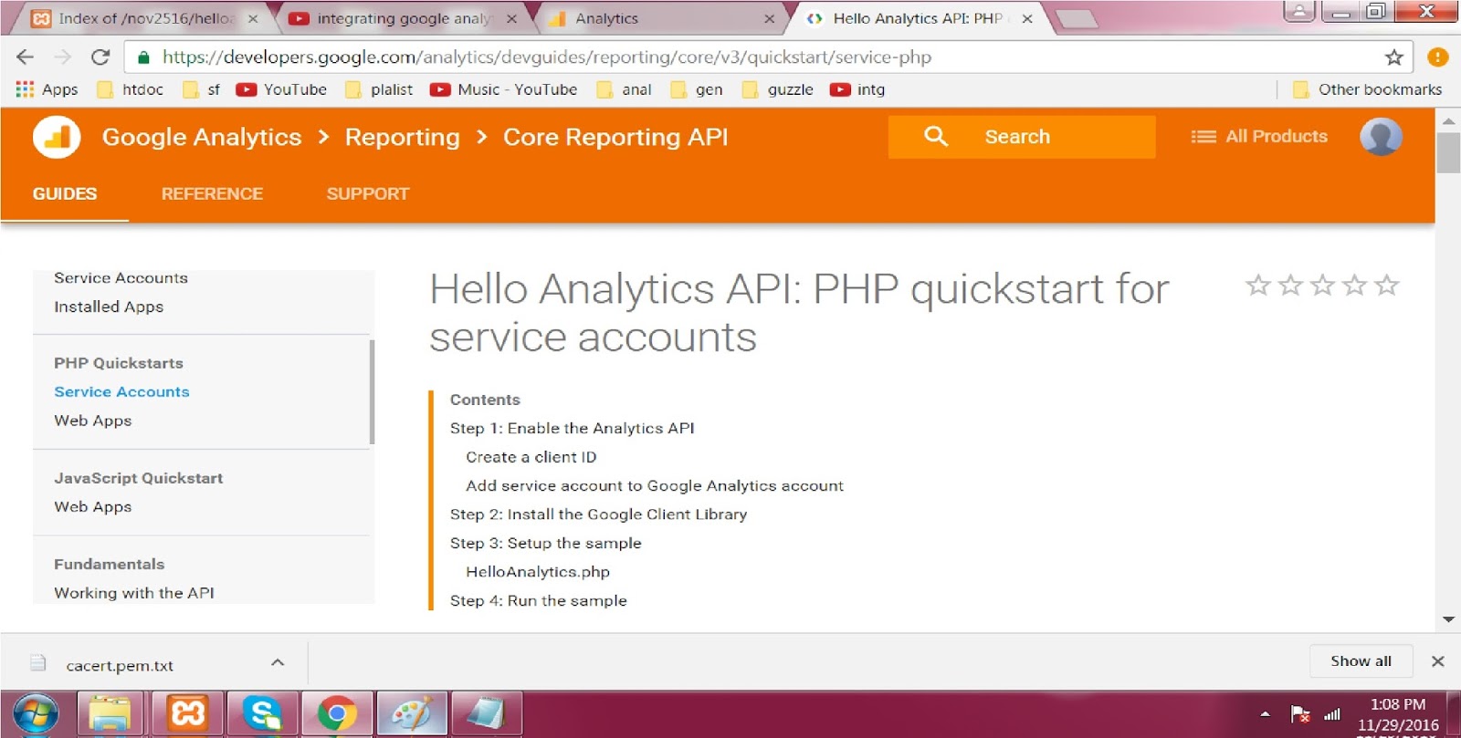 Code The Complex!: How to integrate google analytics API with php using service account!