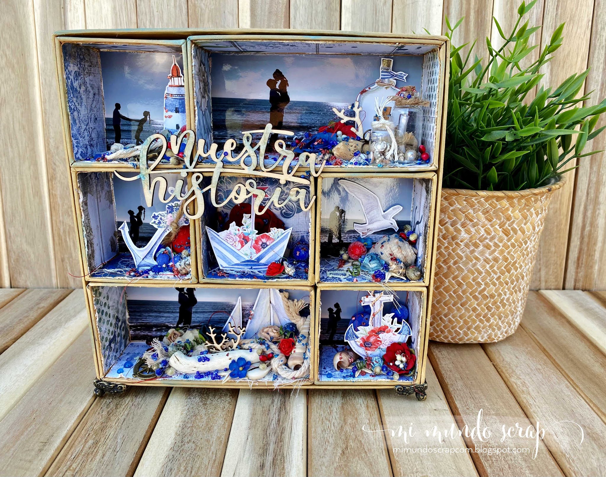 SHADOW BOX NUESTRA HISTORIA - MI MUNDO SCRAP