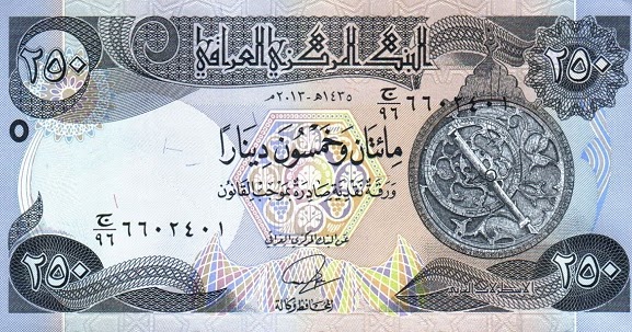 Matawang Iraq (250 Dinars) - Tukaran Mata Wang - Kadar Tukaran Wang