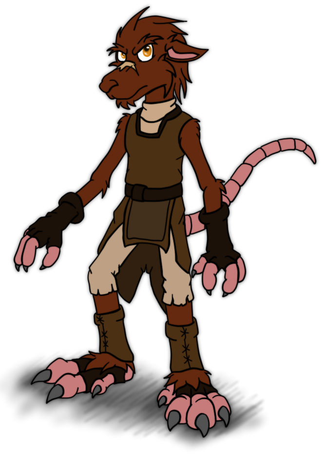 Bahamut's Musings: Sketch and Color - Street Rat