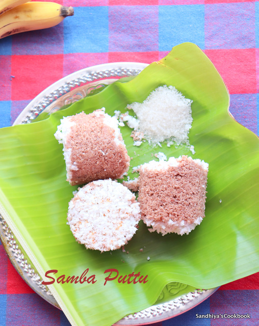 Sandhiya's Cookbook: Samba Rice Puttu | Samba Arisi Puttu | Puttu recipe
