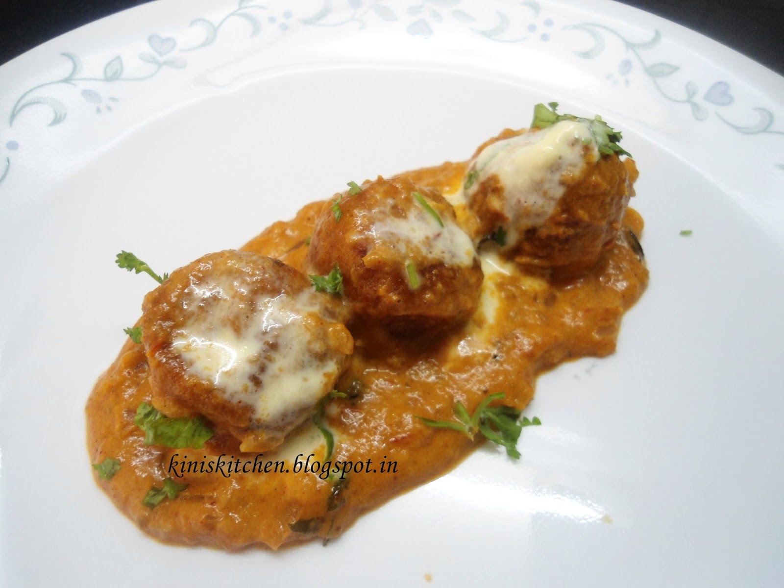 Vegetable Kofta Curry with veg. pulav