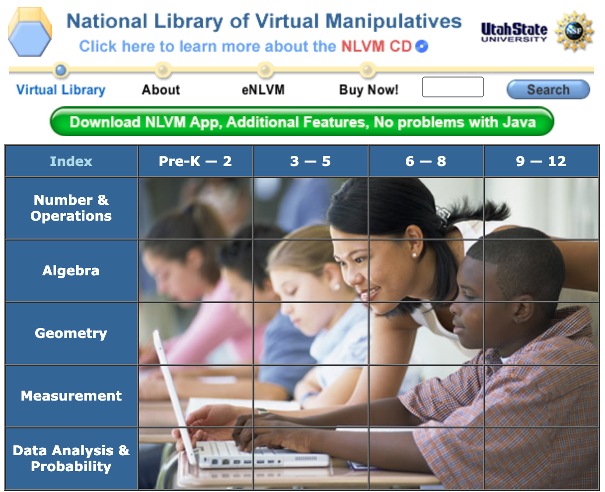 Virtual Manipulatives Sources for Teachers and Students - Educators ...