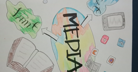 Drawing/sketch on how different media is affecting your everyday life