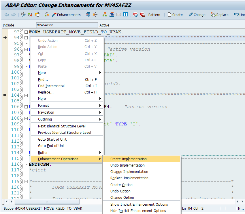 Arabic Knowledge Blog مدونة المعرفة العربية Sap Abap User Exits خروج المستخدم من ساب