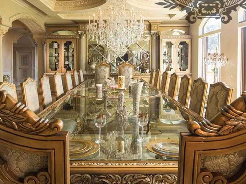 A Dramatic Opulent Residence with Magnificent Custom Ceilings and ...