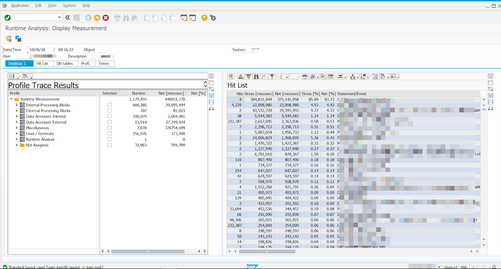 Sap Abap Central Sat Runtime Analysis From Ui