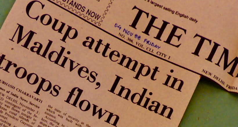 Aneela Nike Post: Operation Cactus -1988 Maldives coup d'état