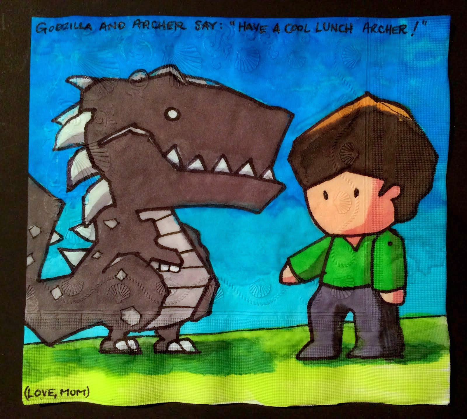 Daily Napkins: Scribblenauts Unlimited Godzilla and Personal Avatar