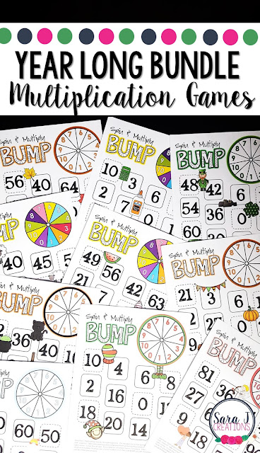 Practicing Multiplication Facts with Games | Sara J Creations