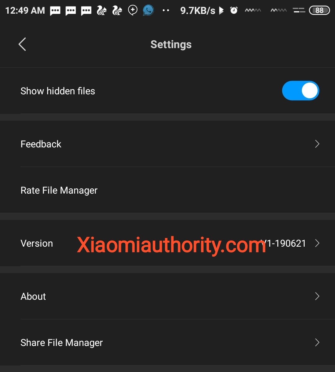 Xiaomi's Mi file manager app now comes with dark mode option - Xiaomi ...