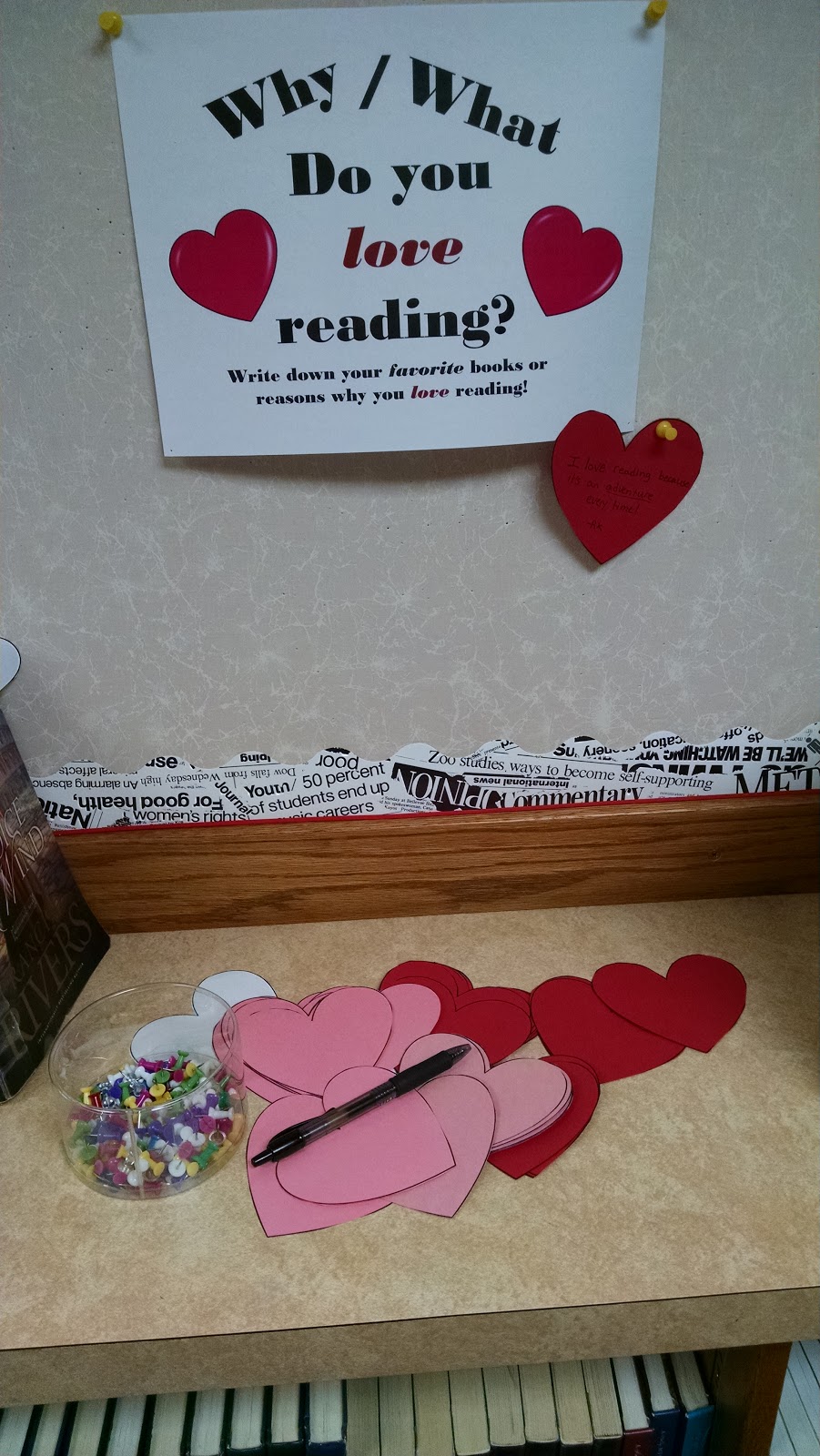 ND Librarian: Library Displays: President's Day and Valentine's Day