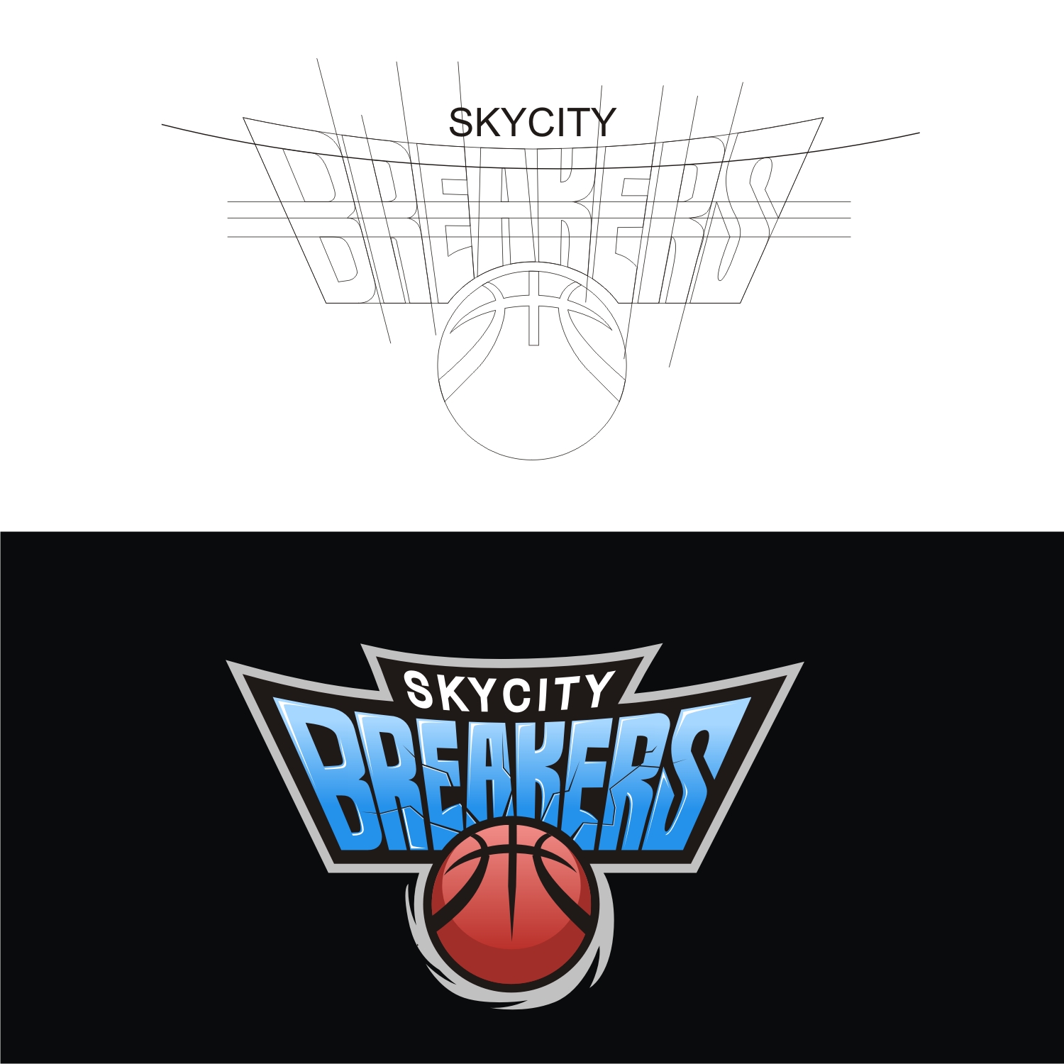 Breakers - logo making process