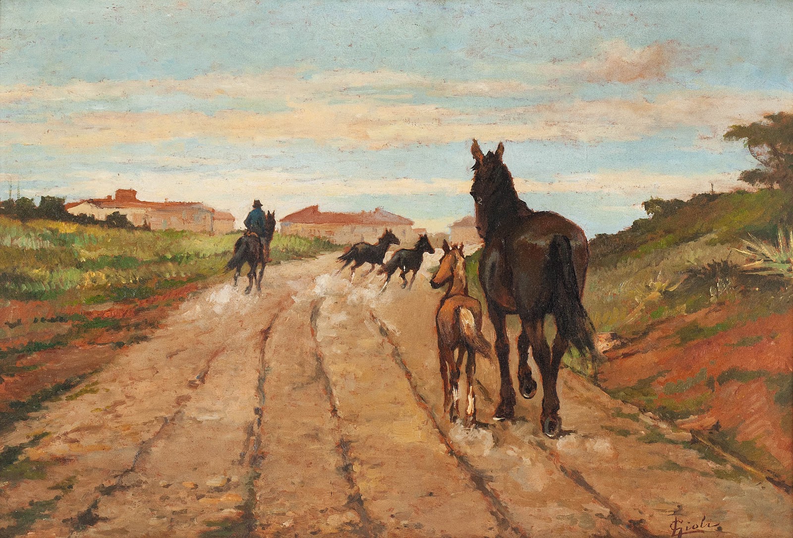 Francesco Gioli (1846-1922) Macchiaioli painter | Tutt'Art@