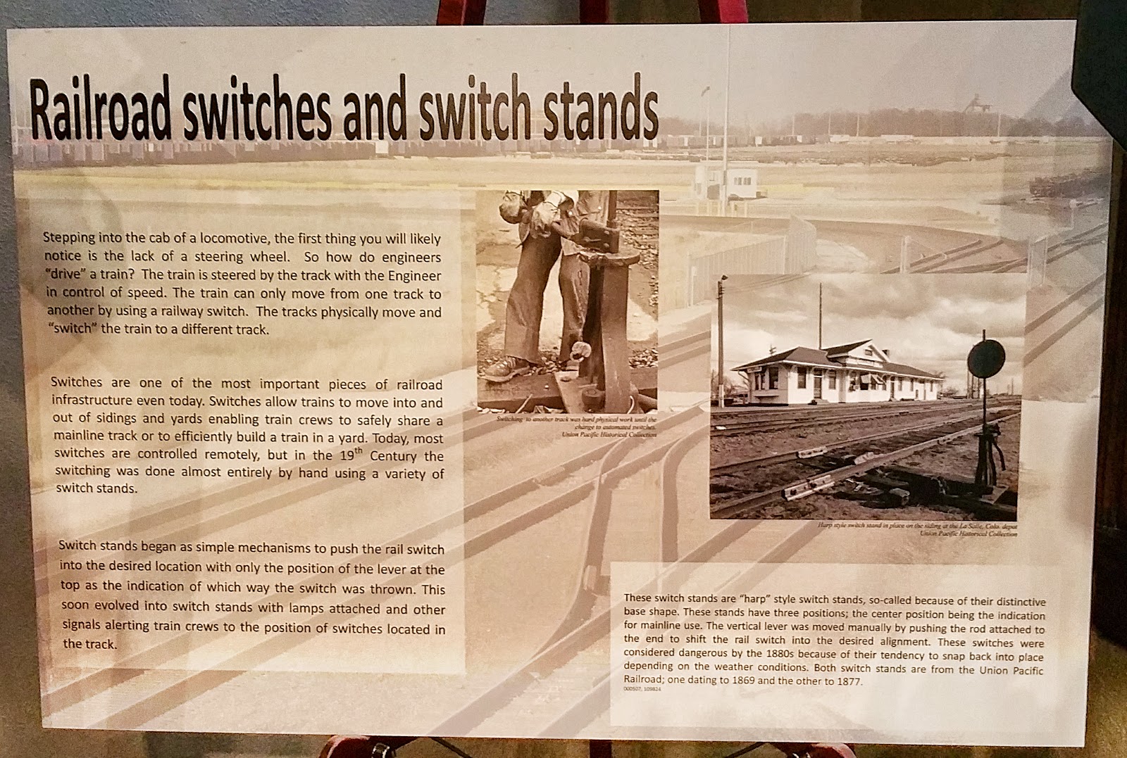 History and Culture by Bicycle: Union Pacific Railroad Museum: Switches ...