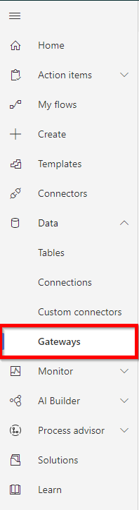 Using an On Premise Data Gateway with Power Automate - UC Crab Tech Blog