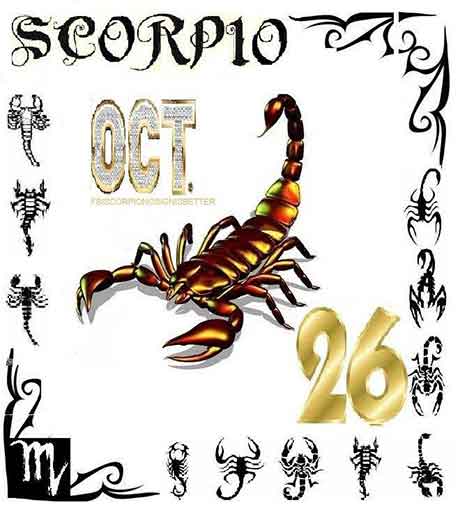 Scorpio Born on October 26