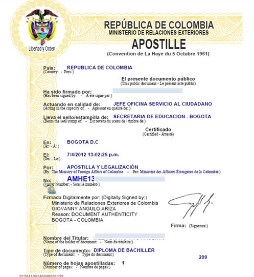 APOSTILLA, TRADUCCION OFICIAL, CONSULADO, EMBAJADA, SEGURO MEDICO ...