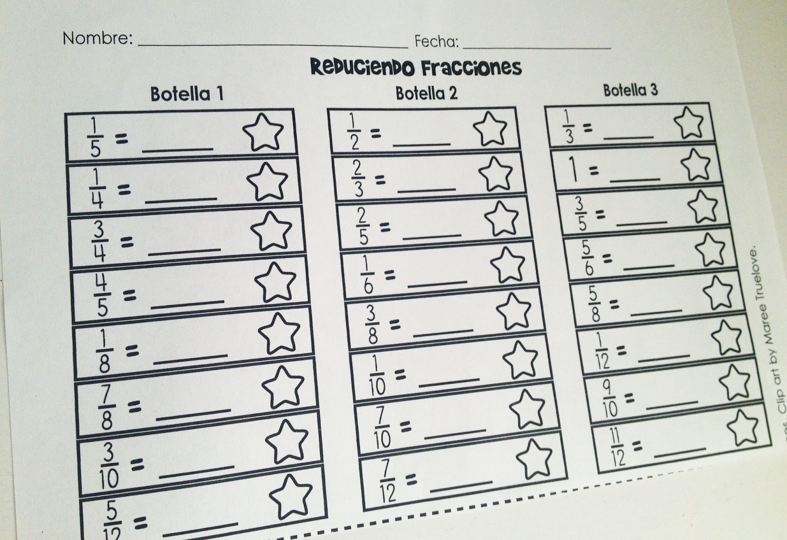 Fraction Treasure Hunt FREEBIE - FlapJack